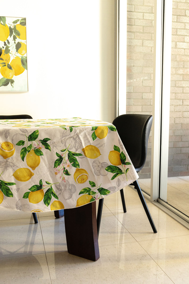 Round lemon tablecloth – Ambra Nera Imports