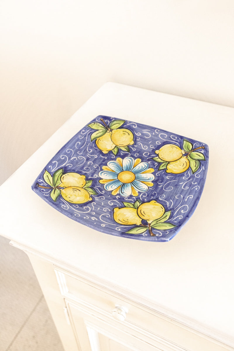 Ceramic Lemon Plate – Ambra Nera Imports