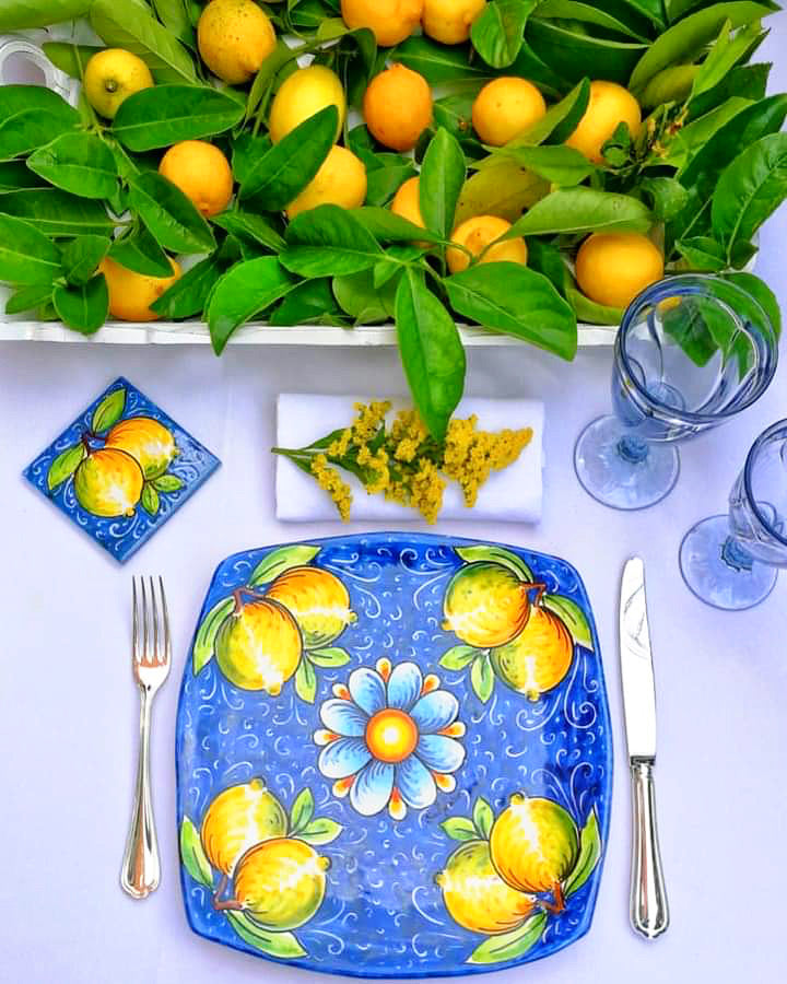 Ceramic Lemon Plate – Ambra Nera Imports